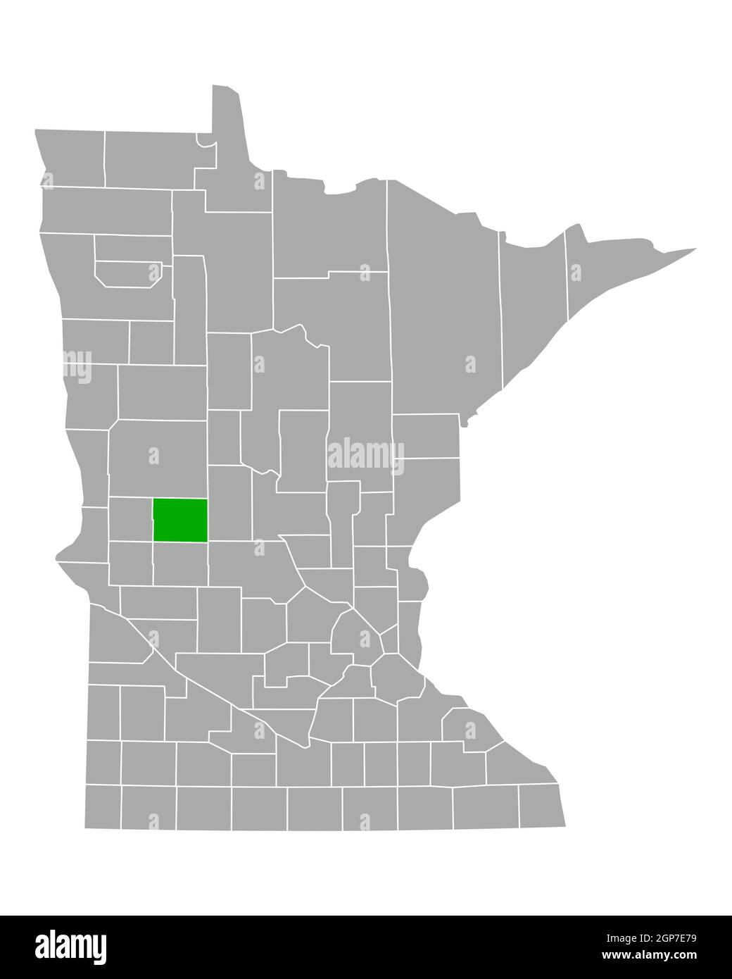 Map of Douglas in Minnesota Stock Photo - Alamy