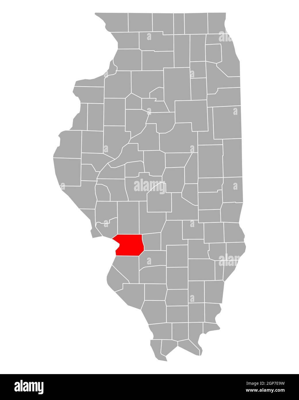 Map of Madison in Illinois Stock Photo - Alamy