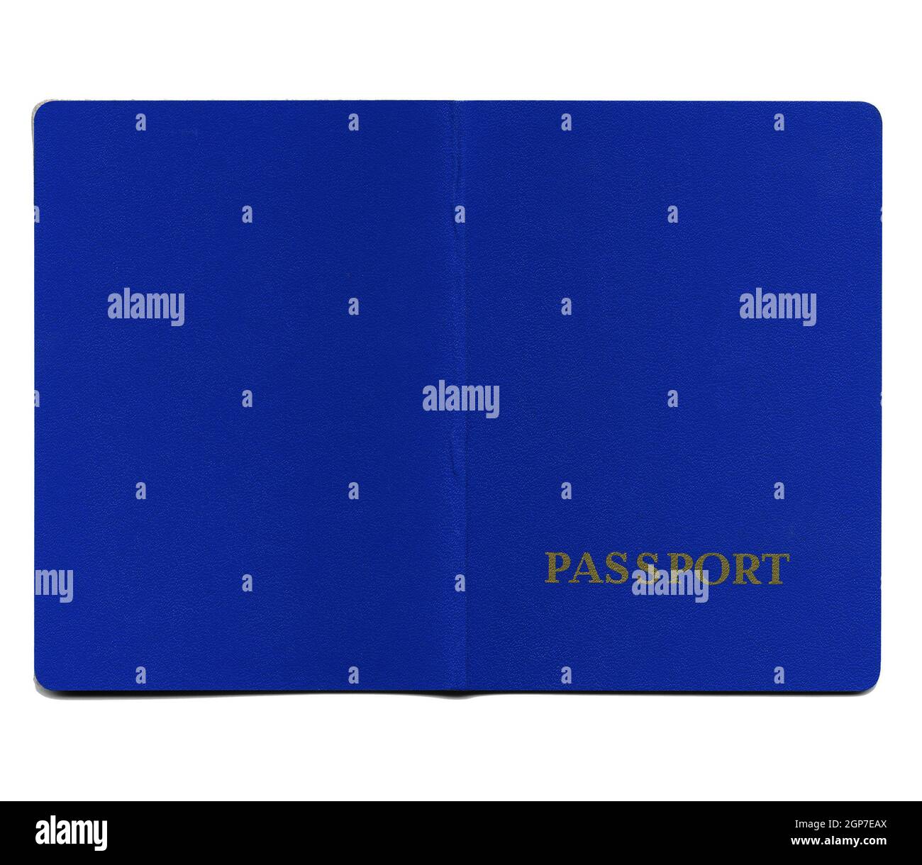 blue passport id isolated over white background Stock Photo - Alamy