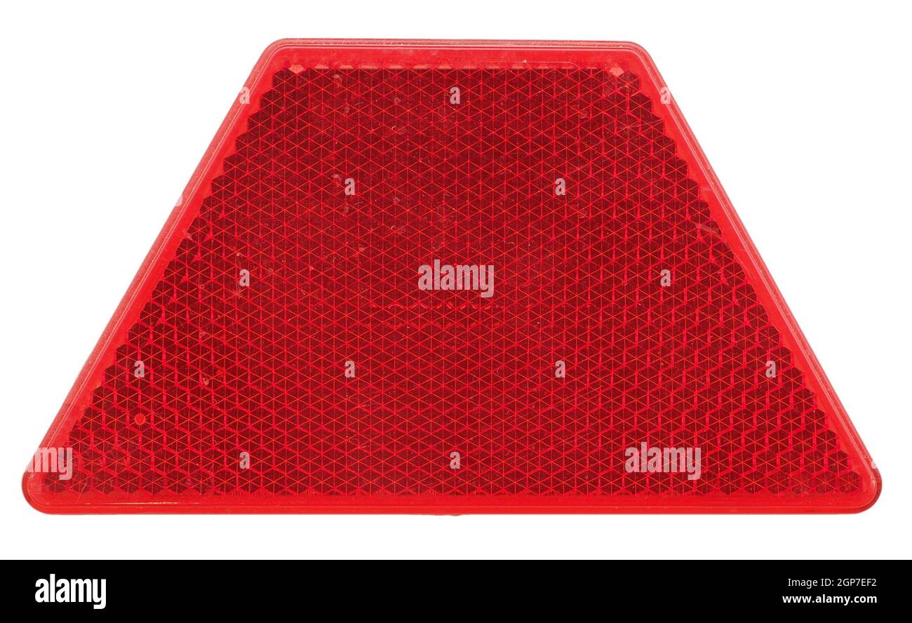 safety reflector isolated over a white background Stock Photo - Alamy
