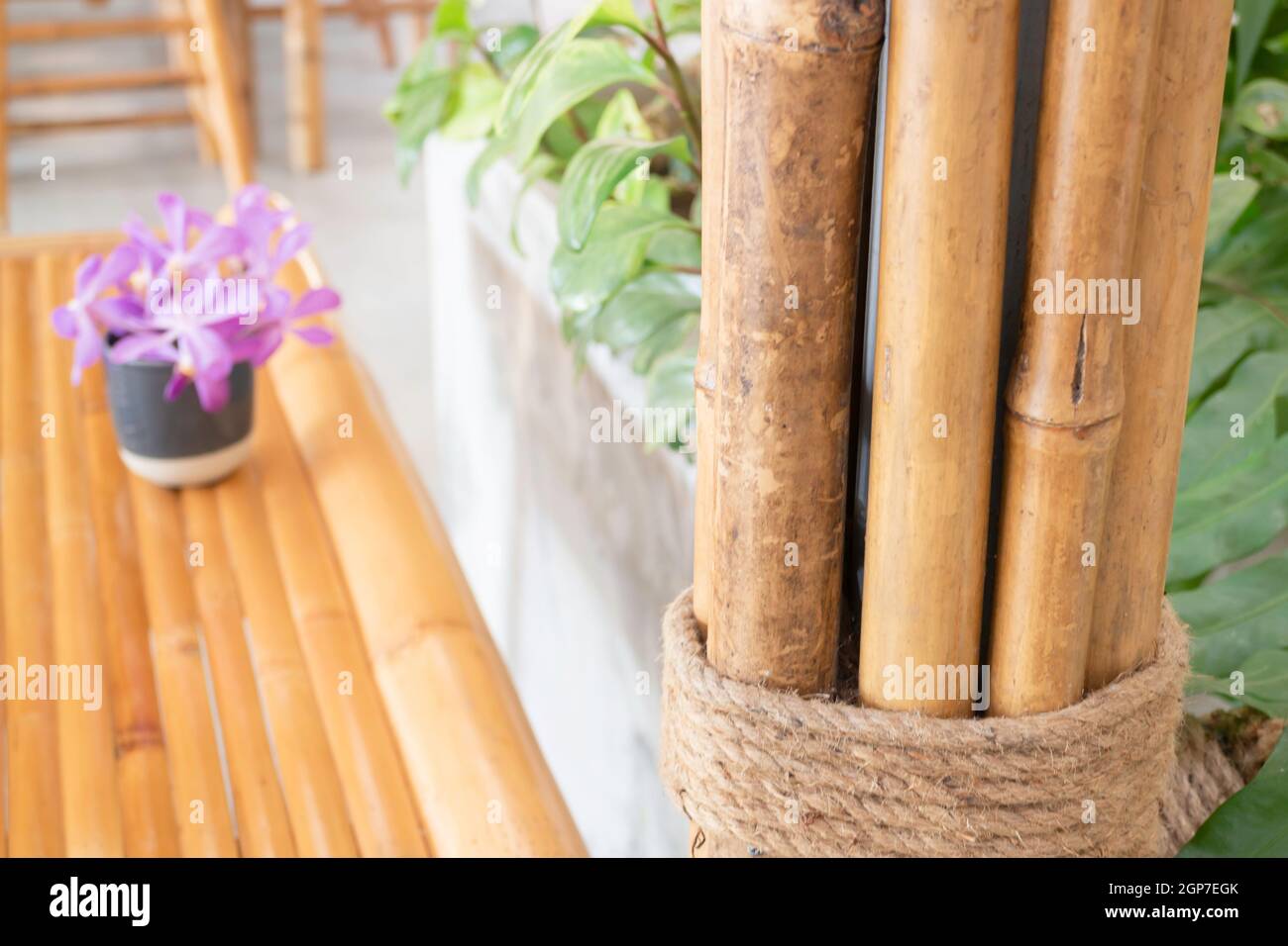 Simple resort furniture seat setting arrangement, stock photo Stock ...