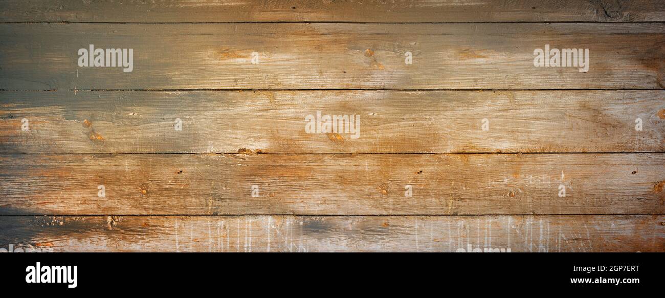 Old rough wood board. Background texture banner Stock Photo - Alamy