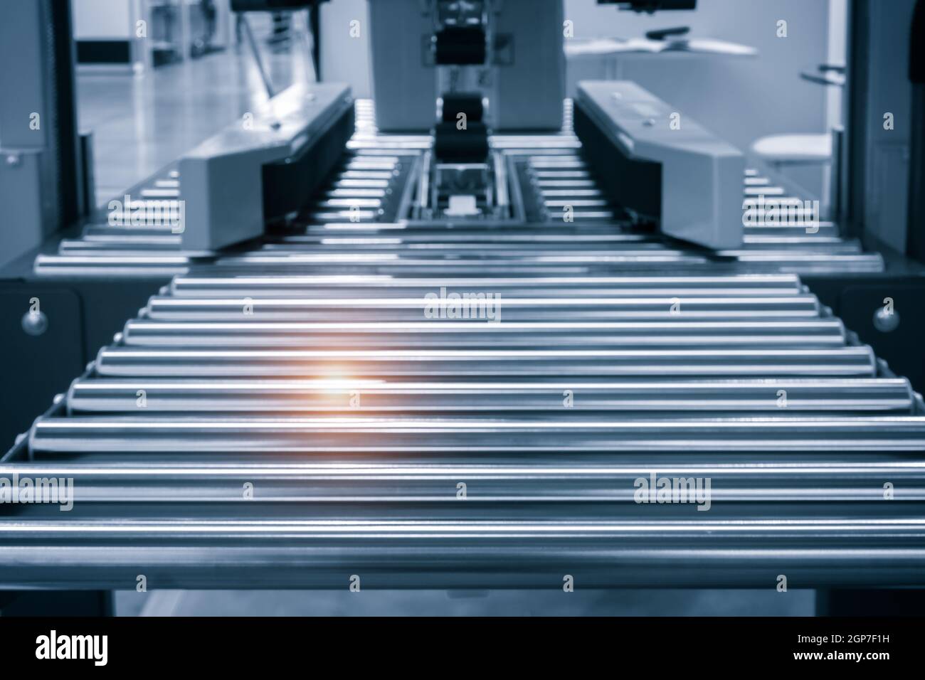 Crossing of the roller conveyor, Production line conveyor roller ...