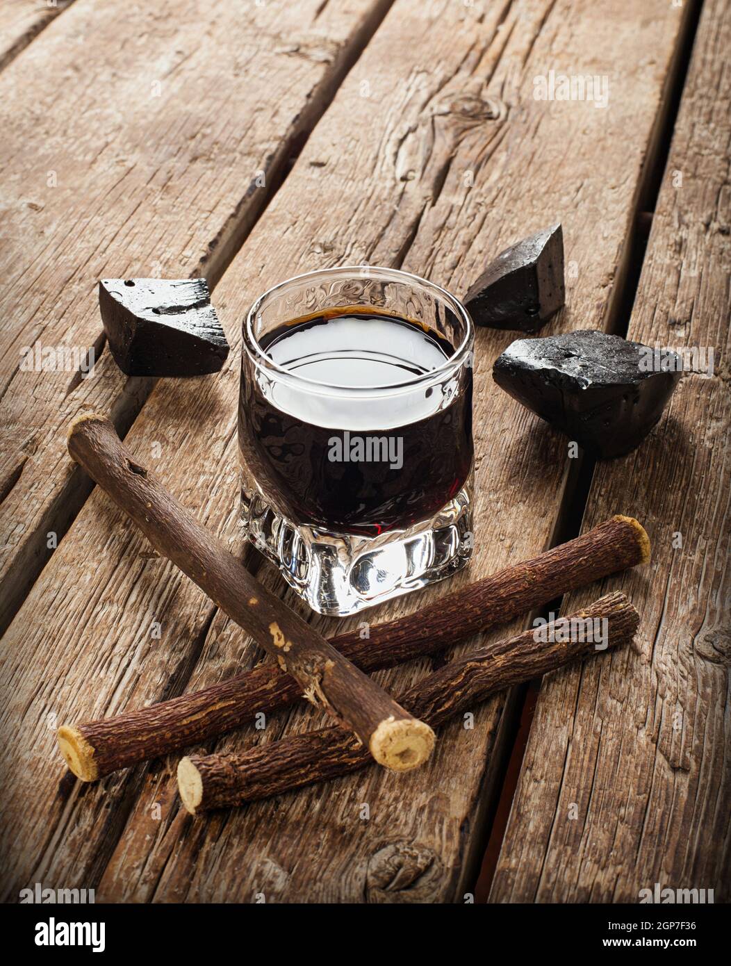 Licorice liqueur with pure blocks hi-res stock photography and images ...