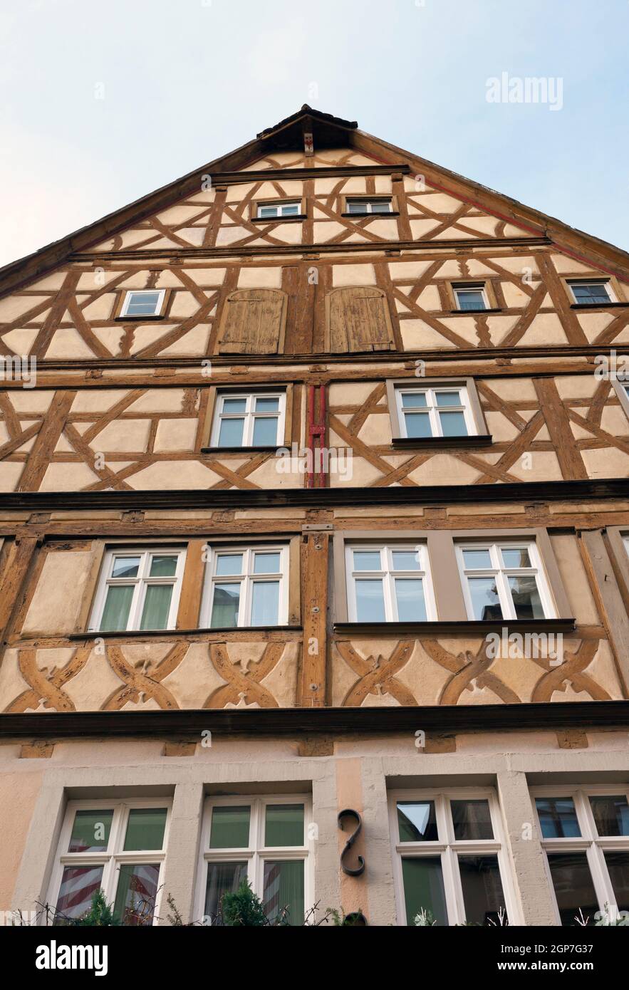 Traditional Half Timbered House in the famous medieval town of ...