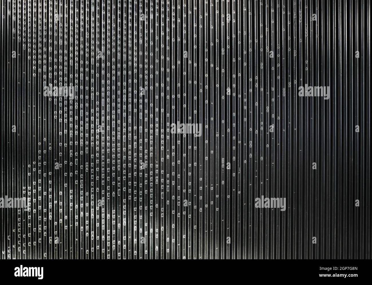 Abstract science background. Glass tubes filled with water with air ...