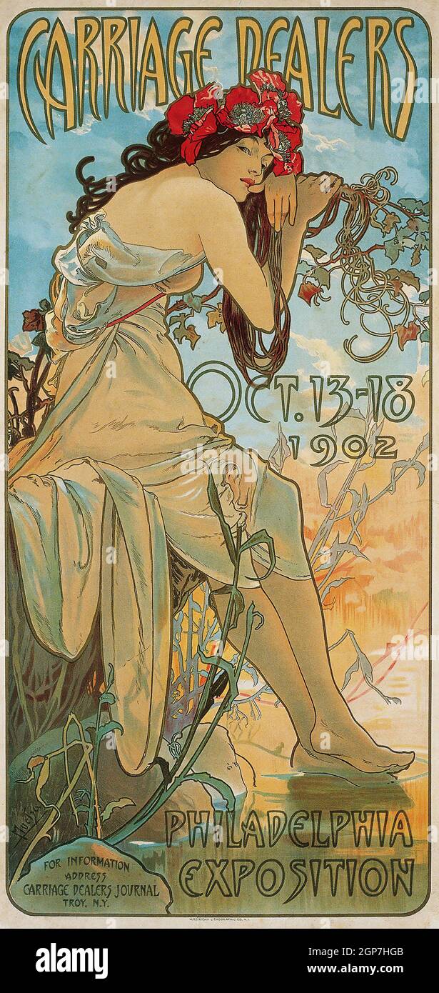 Alphonse mucha hi-res stock photography and images - Alamy