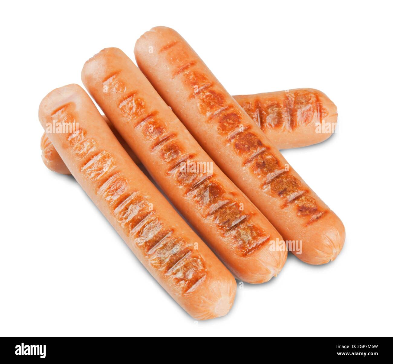 Delicious wurstel on white background Stock Photo - Alamy