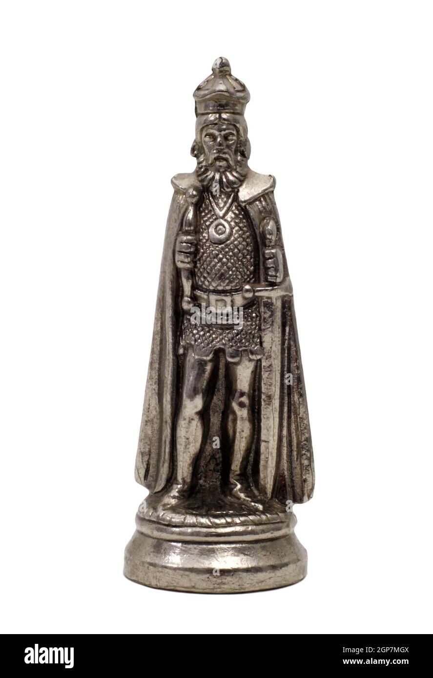 Chess figure King isolated on a white background Stock Photo - Alamy