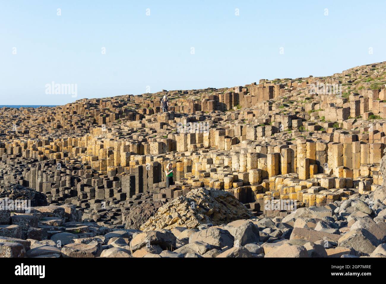 Basalt columns, The Giant's Causeway, Causeway Coast, near Bushmills ...