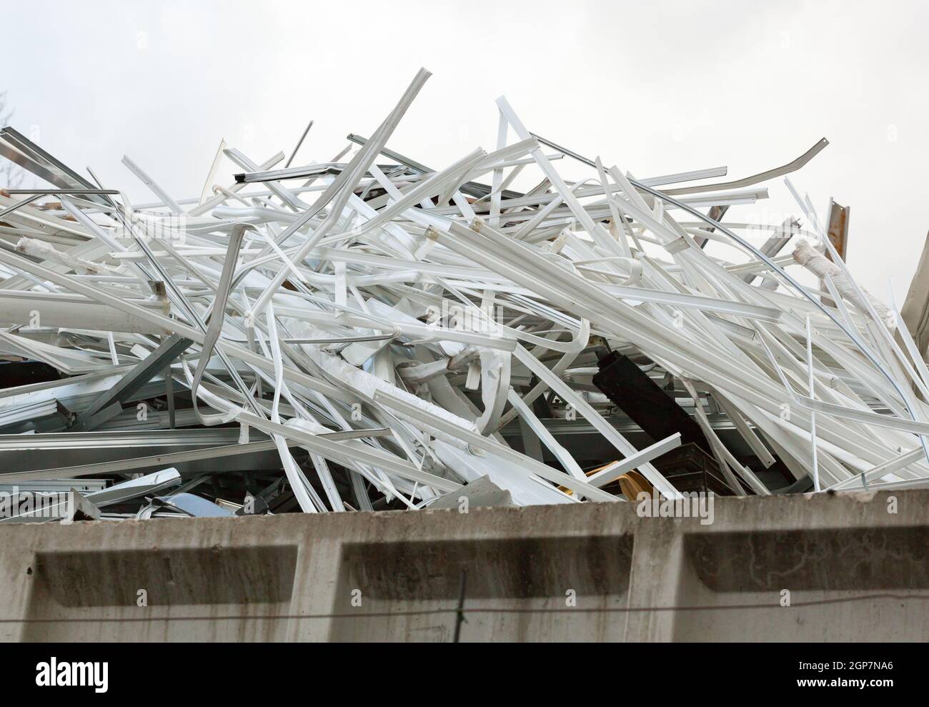 Storage site for scrap metal for industrial recycling Stock Photo - Alamy
