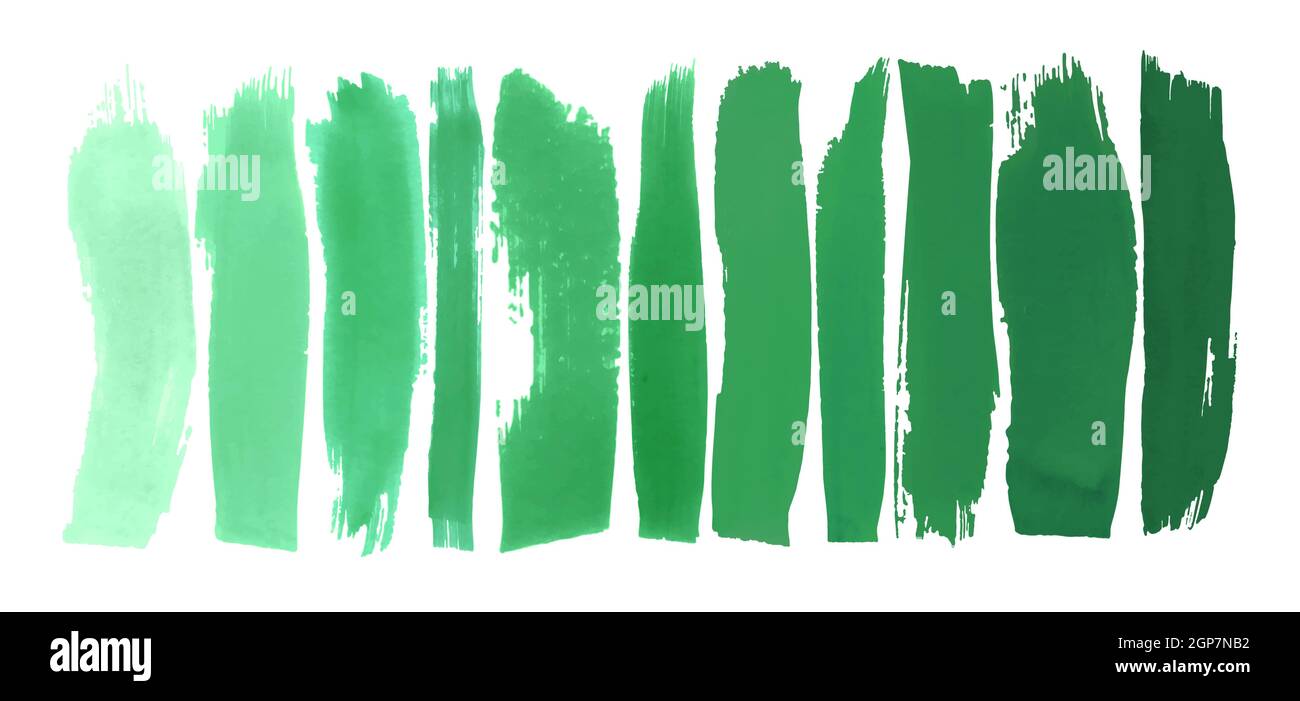 Green Smear the Paint. Color Spray Background. Isolated Dirty Set. Ink ...