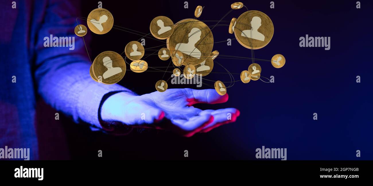 Neural network concept Stock Photo - Alamy