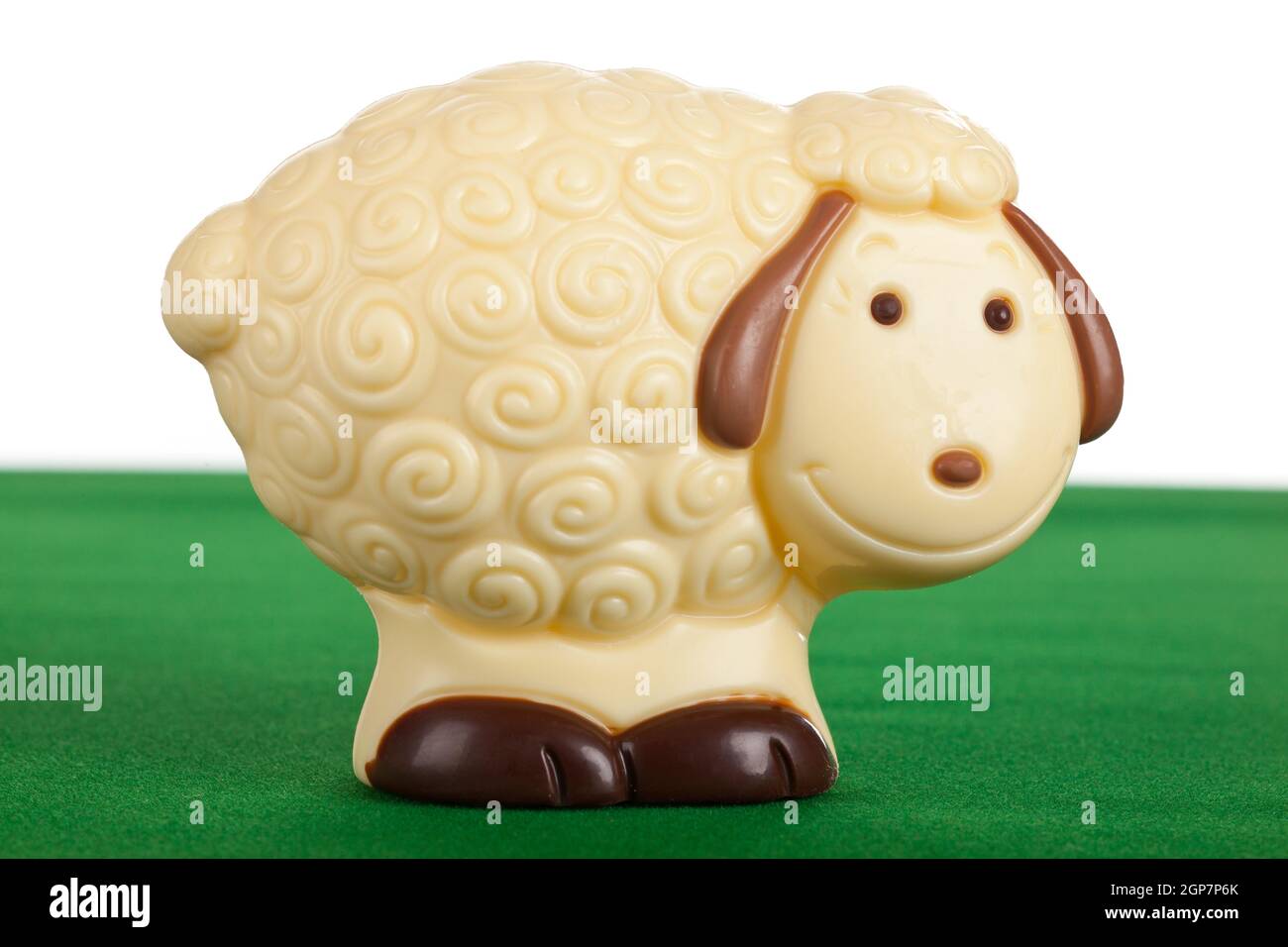 Sheep of chocolate on green grass Stock Photo - Alamy