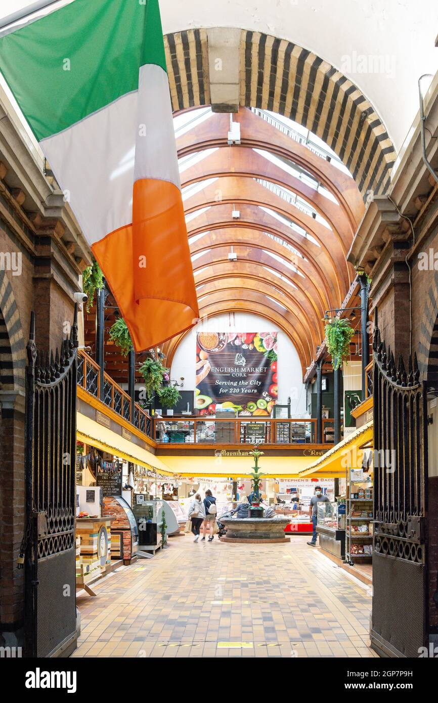 18th century fresh organic food covered indoor flag markets entr hi-res ...