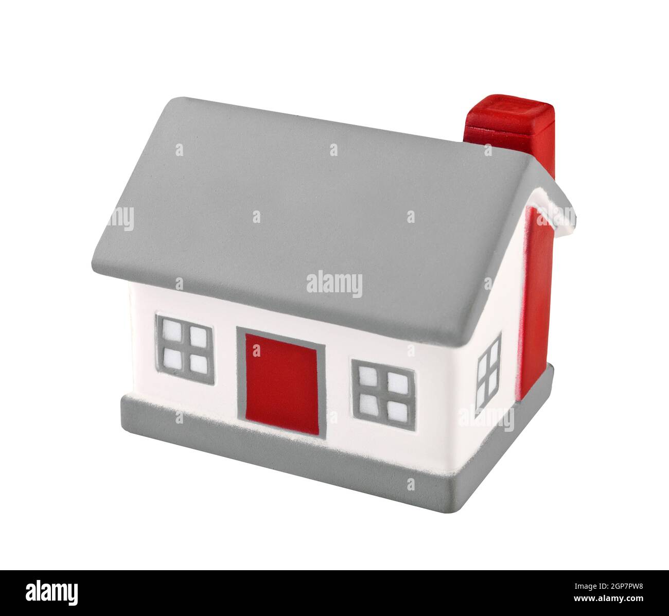 House model toy plastic isolated on white background Stock Photo - Alamy