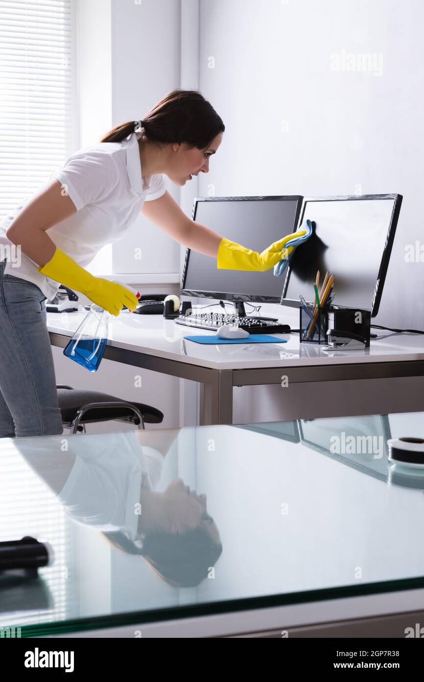 Lady janitor hi-res stock photography and images - Alamy