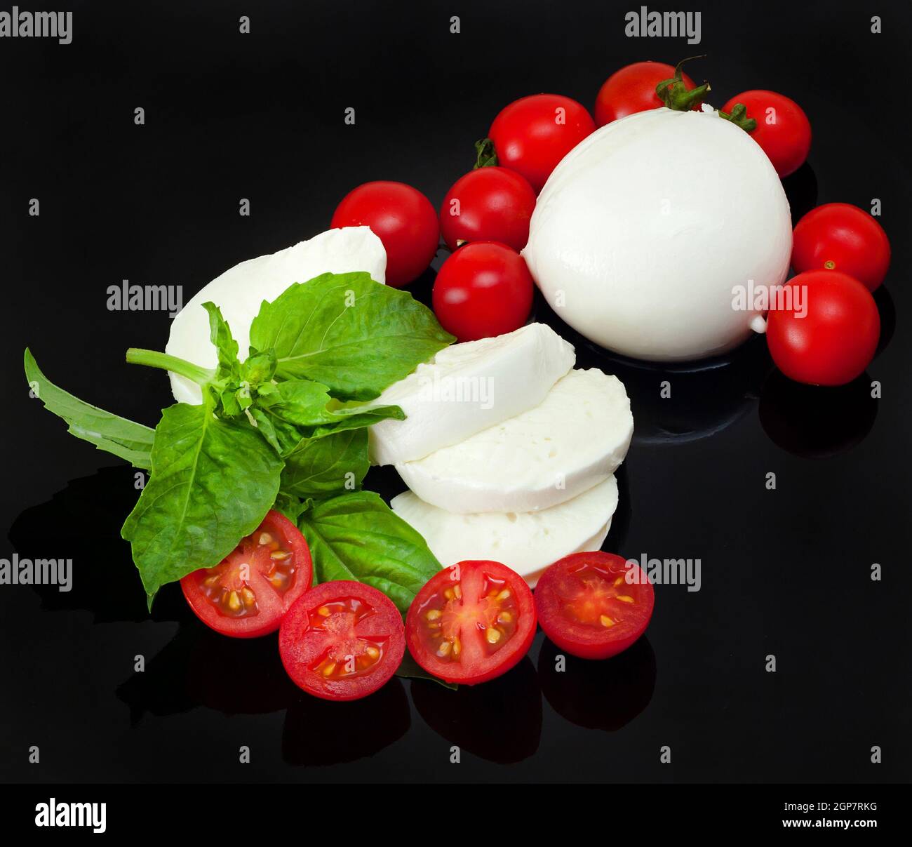 Mozzarella di Bufala, typical dairy product of the Campania region of ...