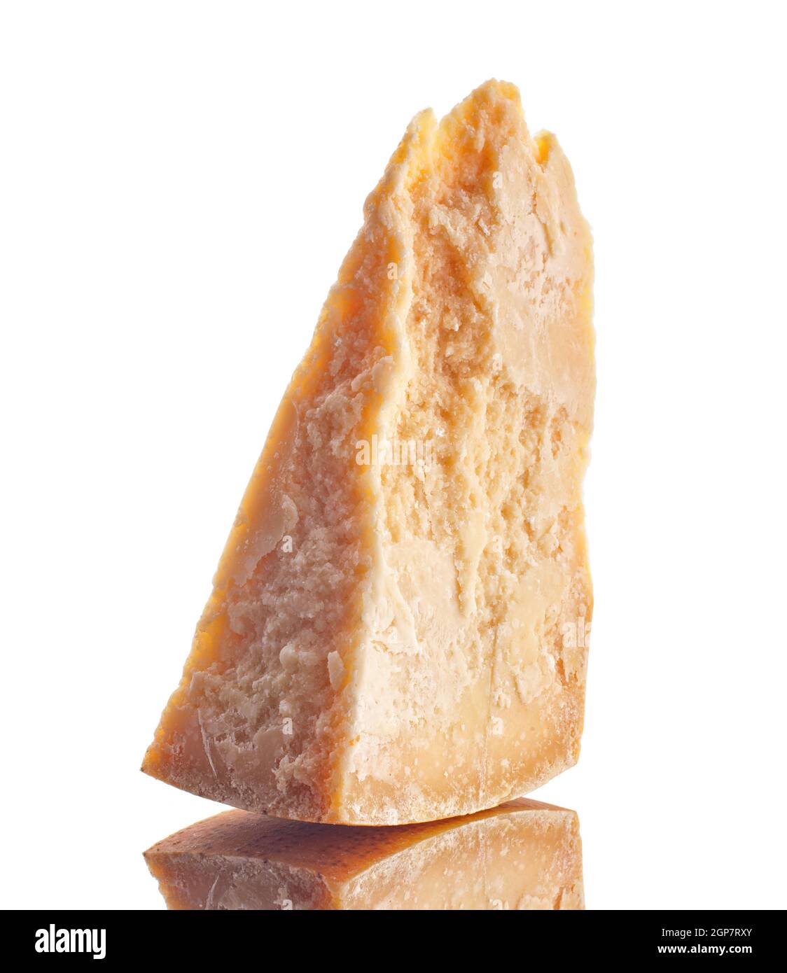 Isolated parmesan cheese on white background Stock Photo - Alamy