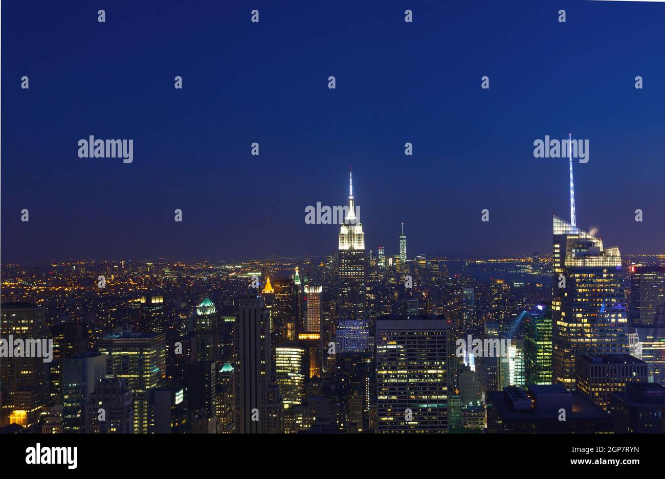 New York City aerial view of Manhattan Stock Photo - Alamy