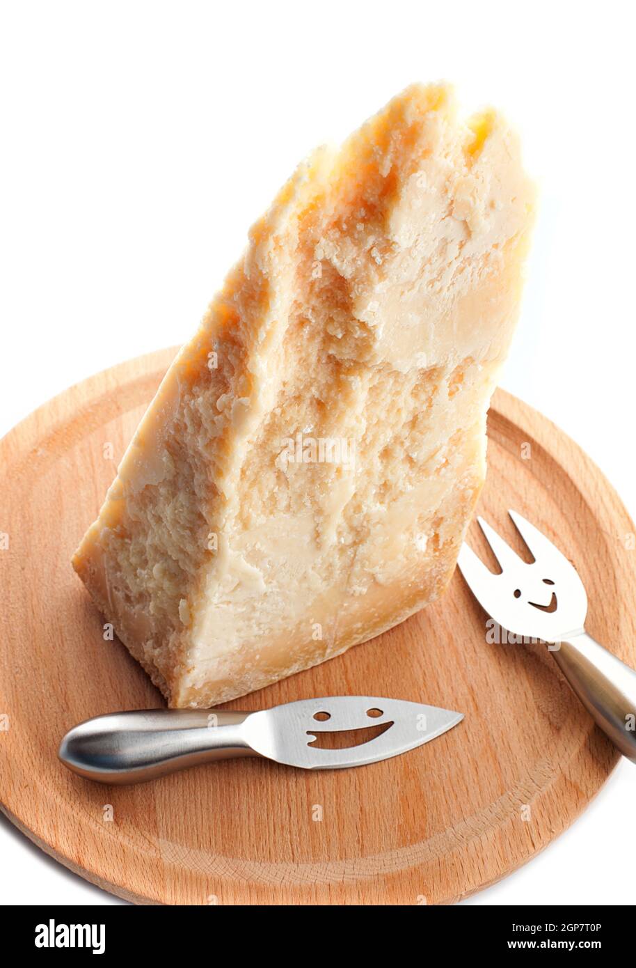 Isolated parmesan cheese on white background Stock Photo - Alamy