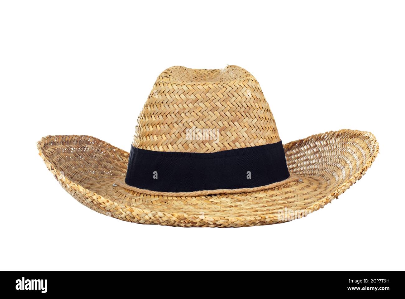 Straw hat isolated on white background Stock Photo - Alamy