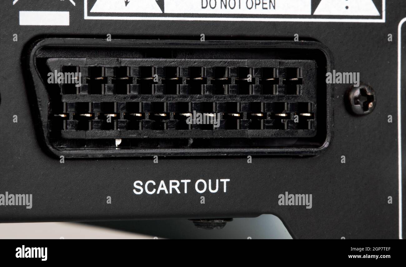 Tv scart connection hi-res stock photography and images - Alamy