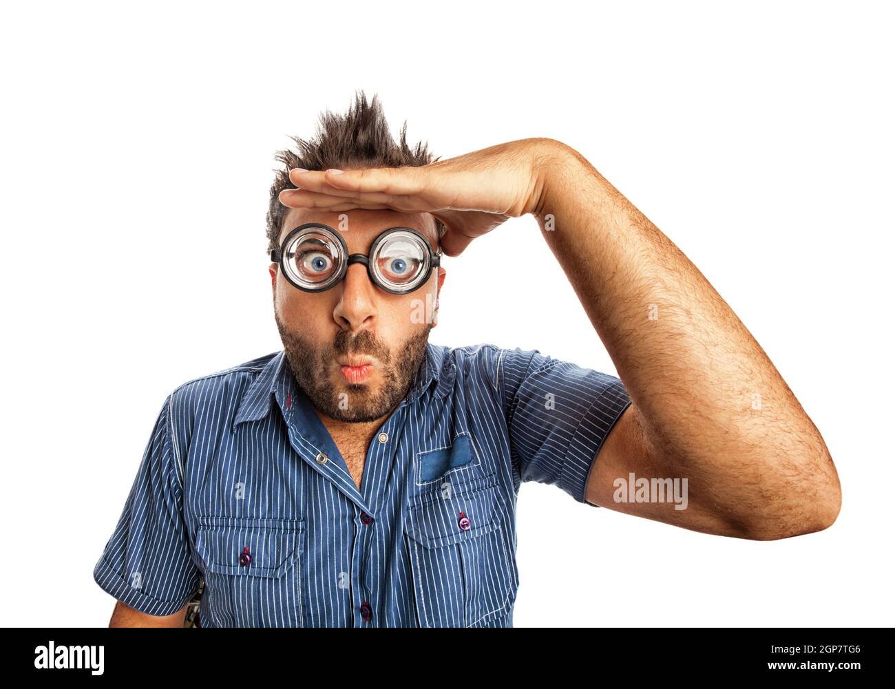 Thick glasses funny hi-res stock photography and images - Alamy