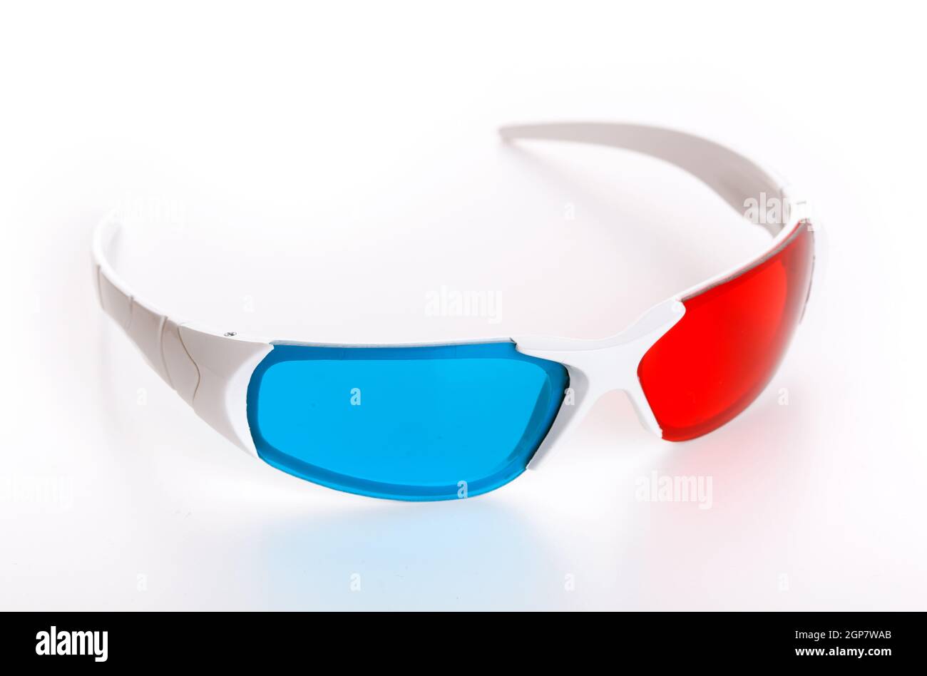 3d Anaglyph eyeglasses isolated on white background Stock Photo - Alamy