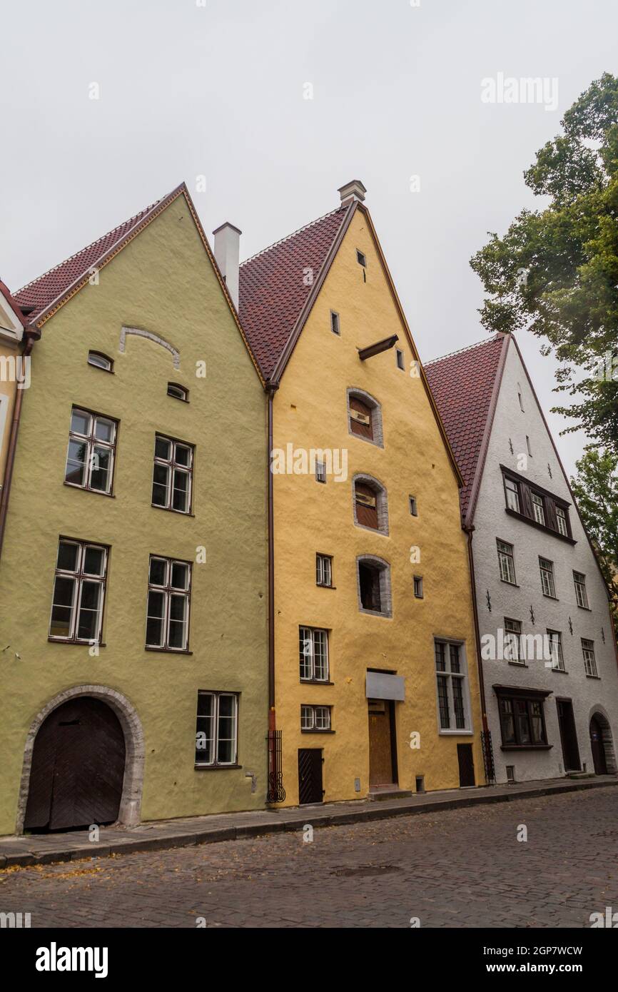 Houses in the Old Town in Tallinn, Estonia Stock Photo - Alamy