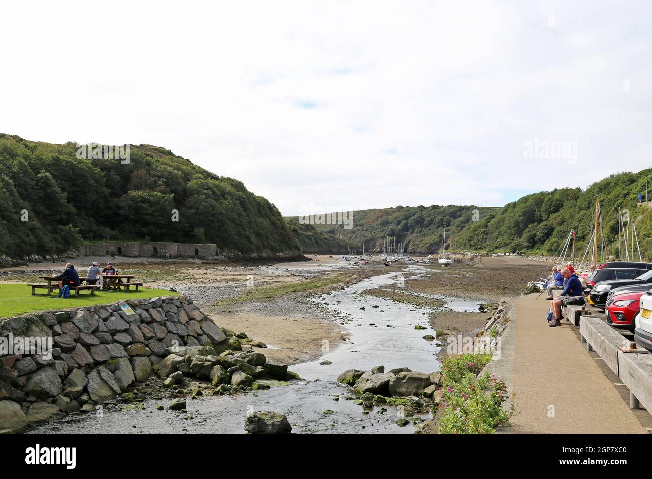 River Solva and estuary, Lower Solva, Pembrokeshire, Wales, United ...