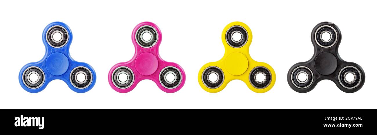Fidget Spinner in CMYK concept isolated on white background Stock Photo ...
