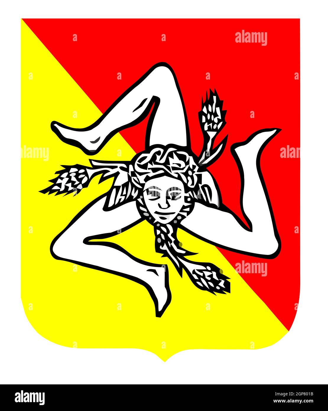 The Triscele, symbol of Sicily, finds its origins in the greek ...