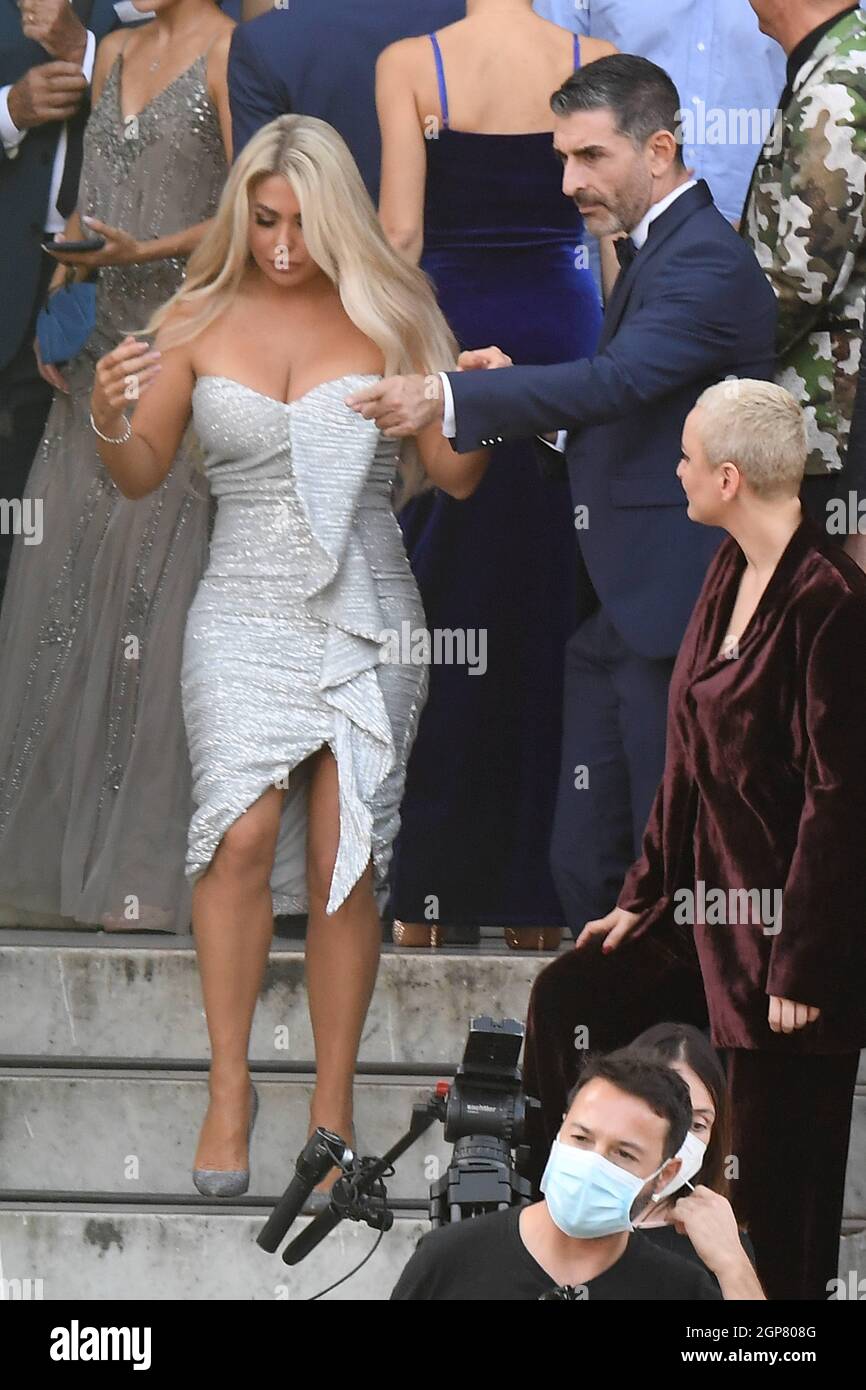 Rome, Italy. 28th Sep, 2021. Rome: Rai Auditorium Foro Italico. Bianca ...