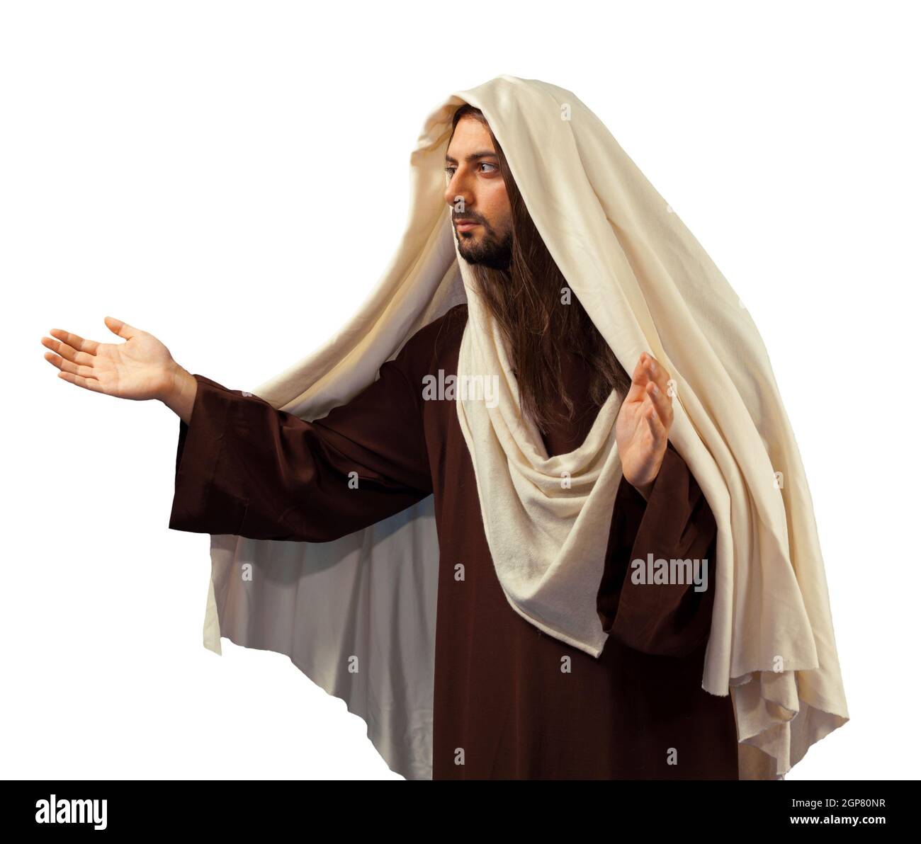 Jesus Christ with open arms gives forgiveness Stock Photo - Alamy