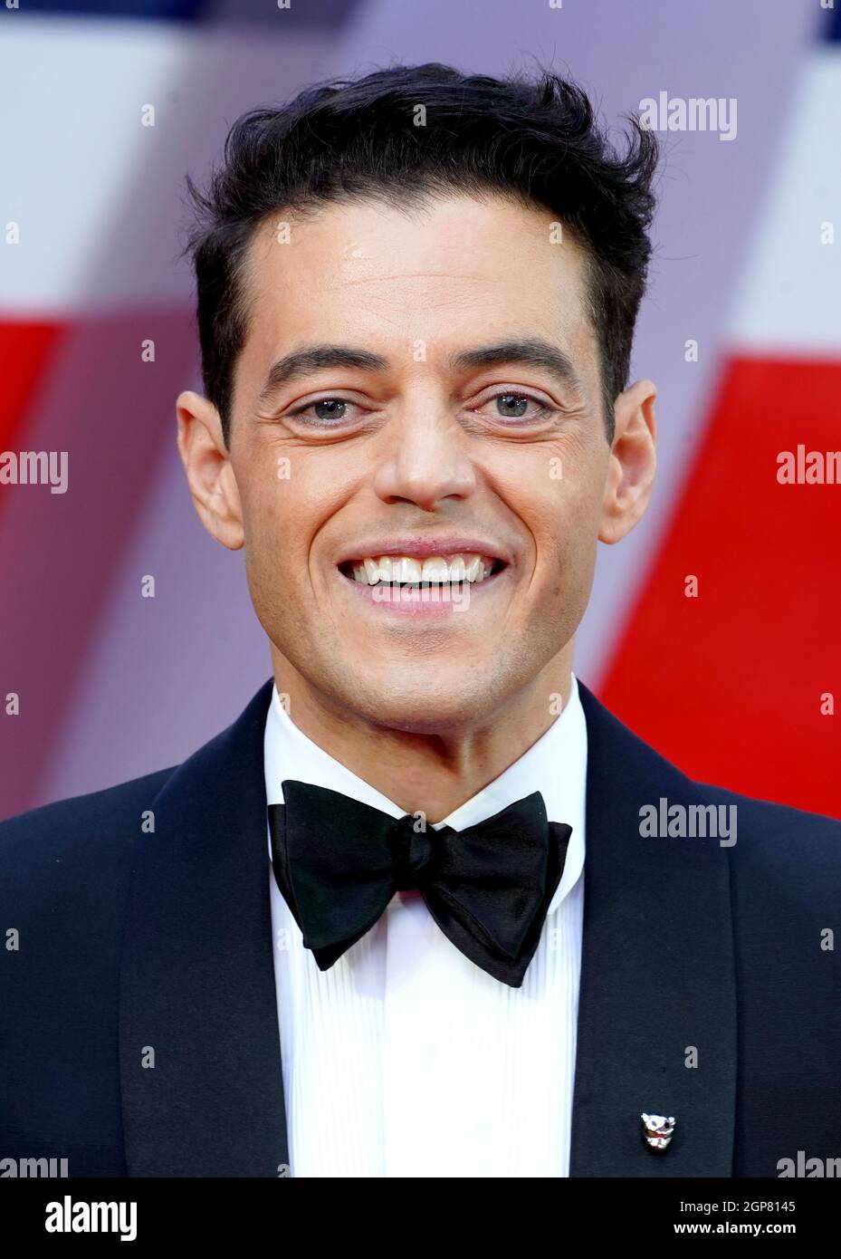 Rami Malek attending the World Premiere of No Time To Die, at the Royal ...