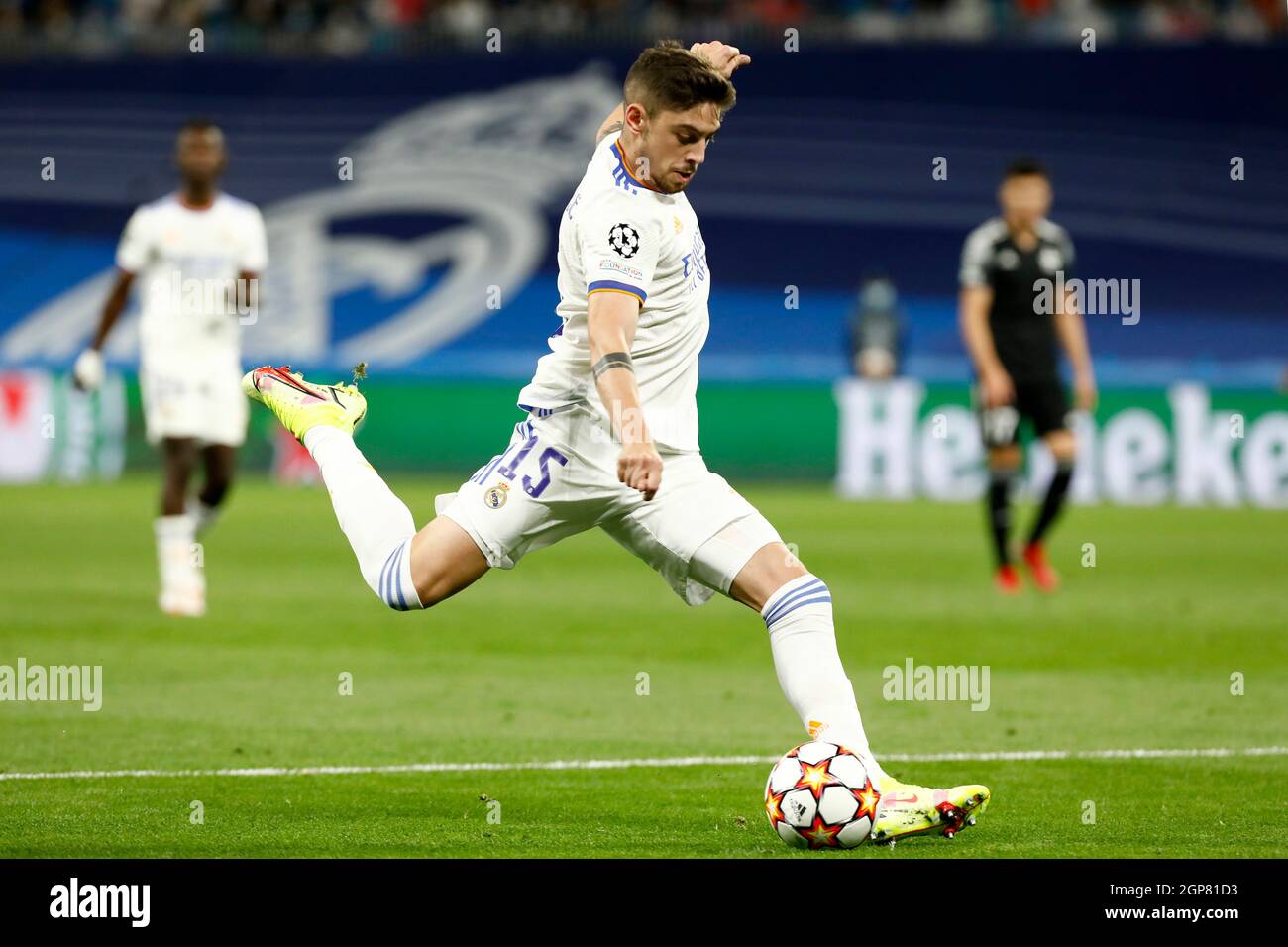 Federico Valverde of Real Madrid during the UEFA Champions League match ...