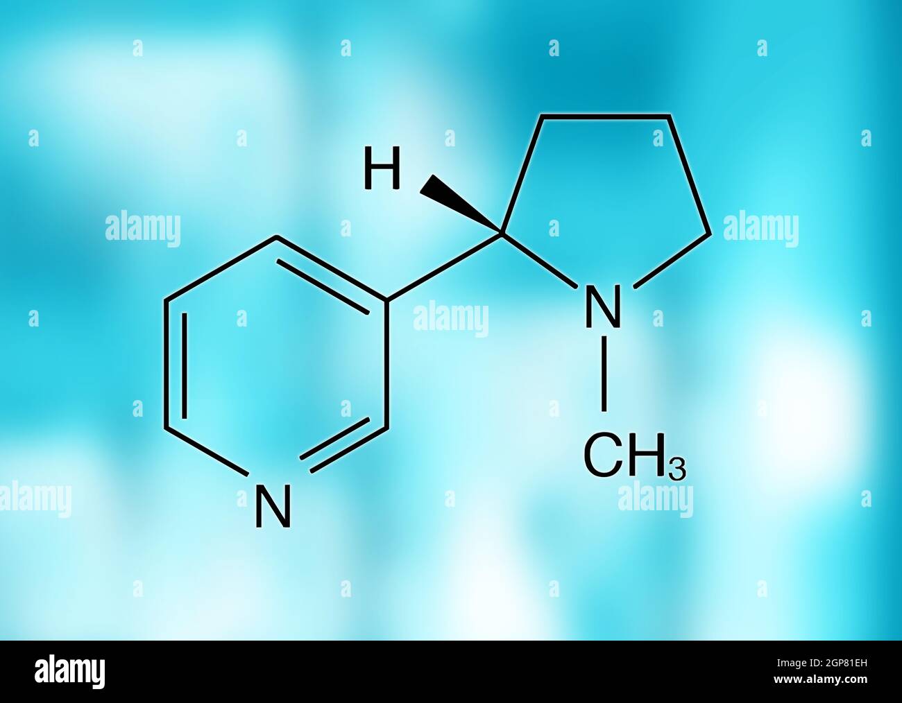 Chemical formula of nicotine Stock Photo - Alamy
