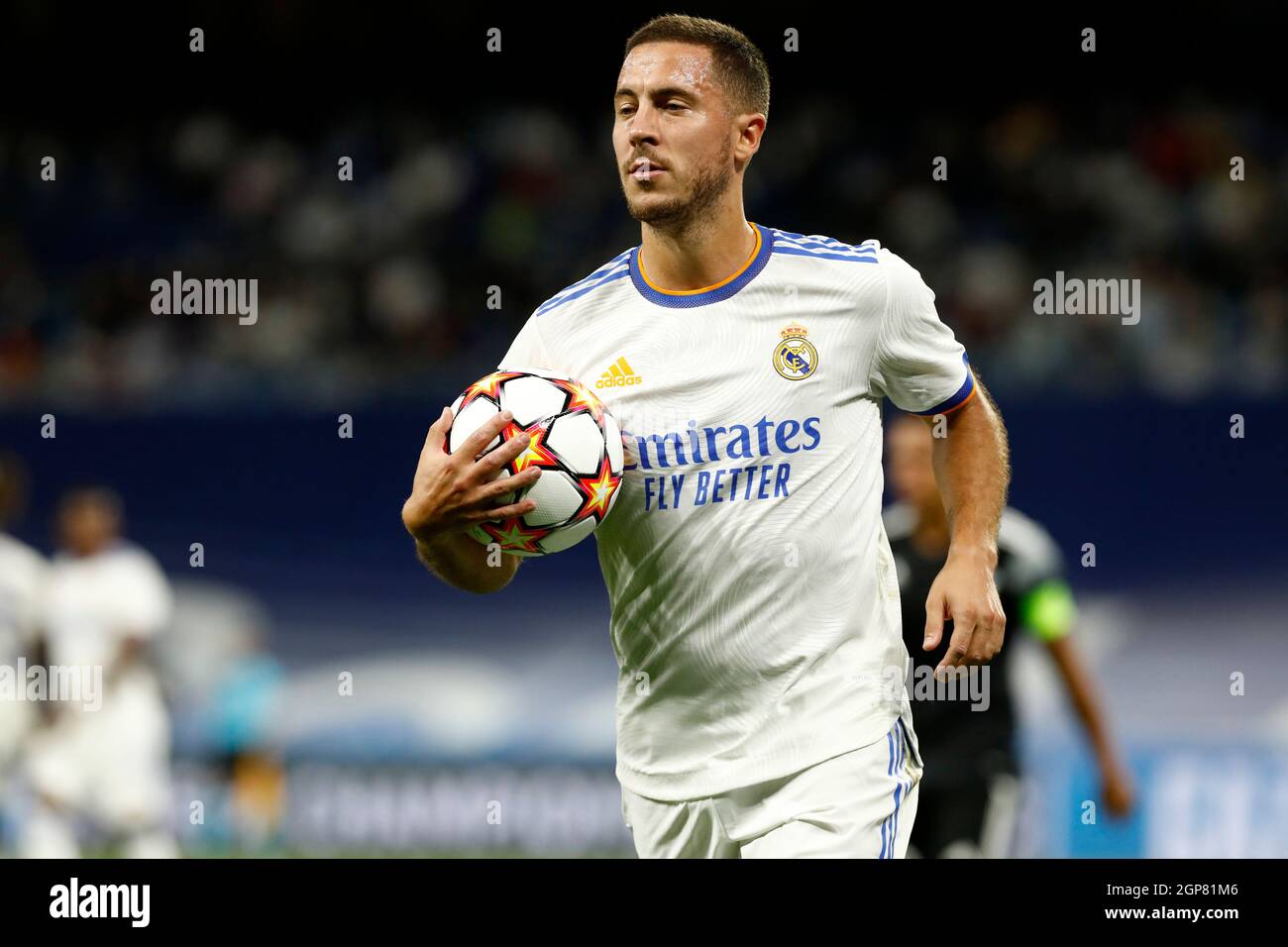 Eden Hazard of Real Madrid during the UEFA Champions League match ...