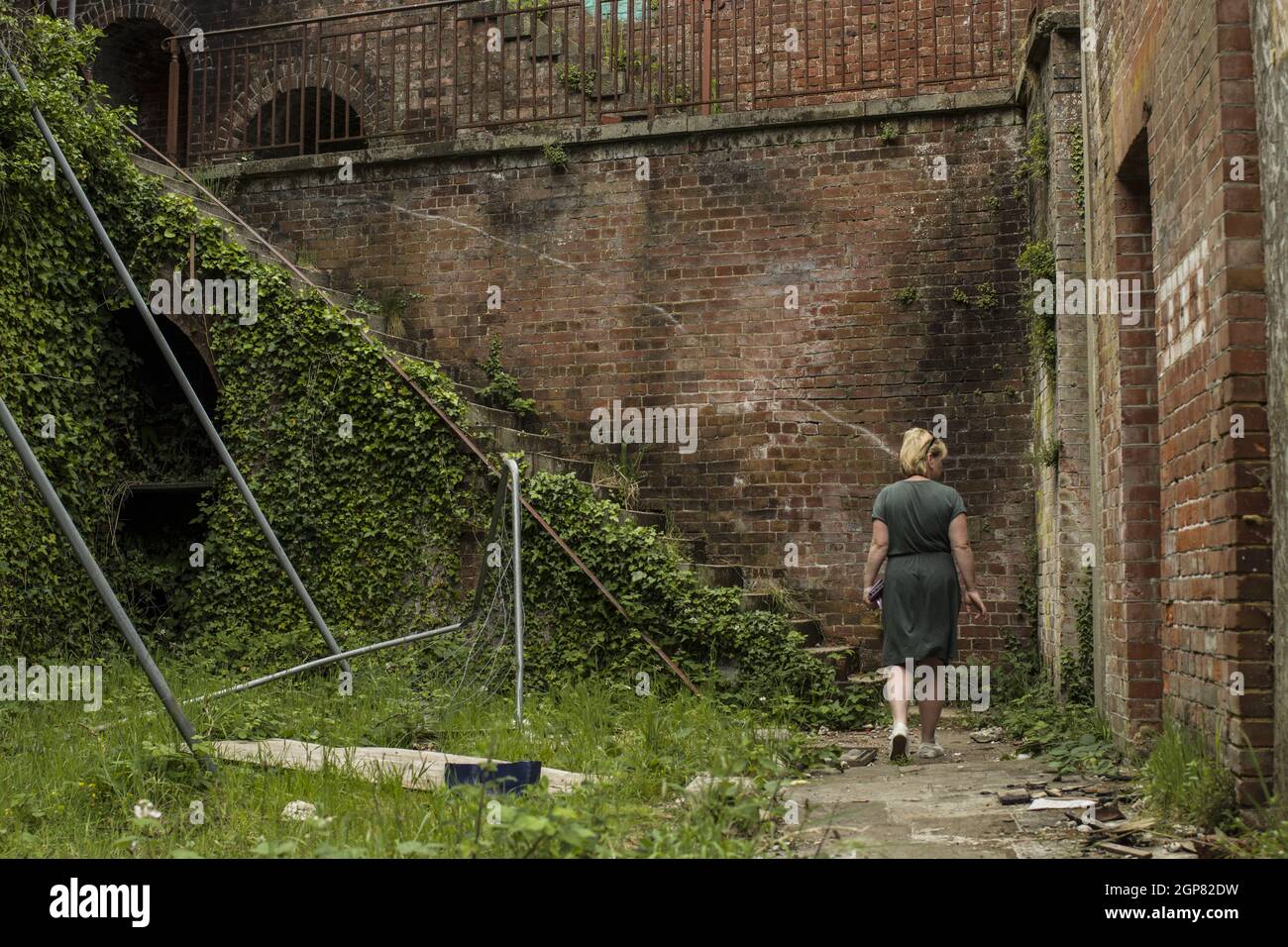 Fort Gilkicker at the East end of Stokes Bay, Gosport, Hampshire Stock ...