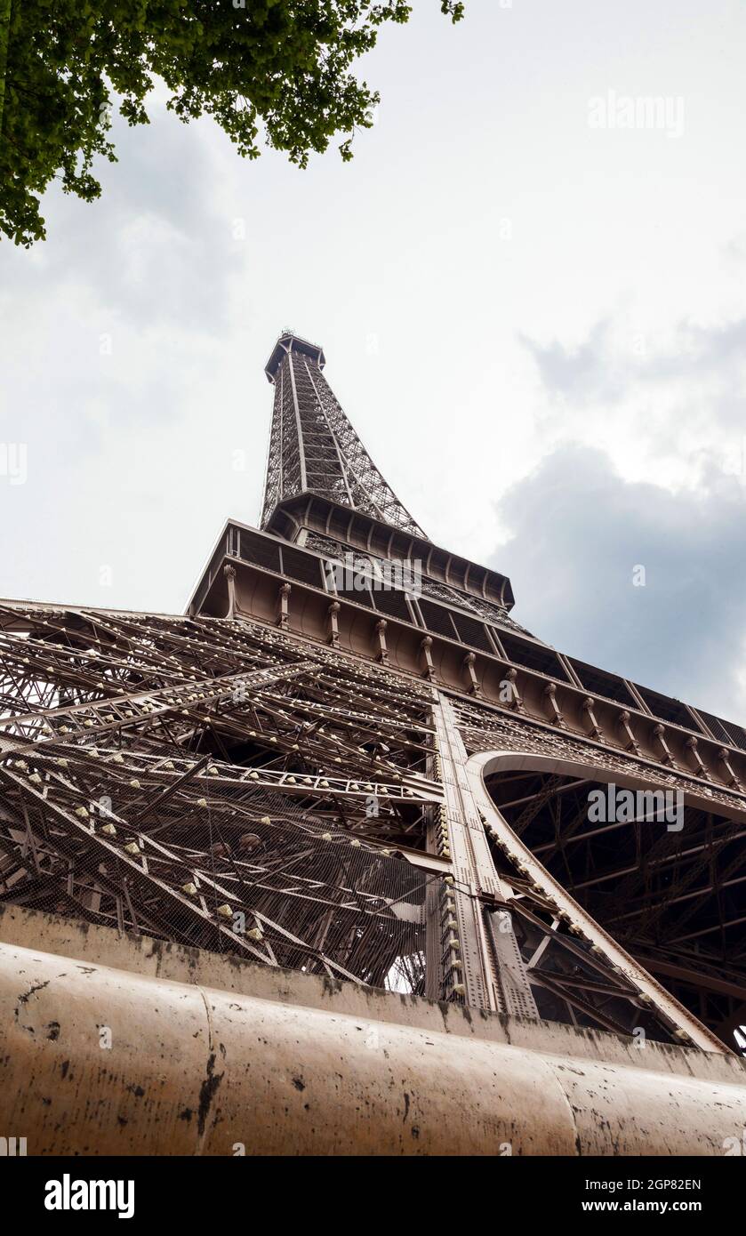 Detail from the bottom of the Tour Eiffel, Paris Stock Photo - Alamy