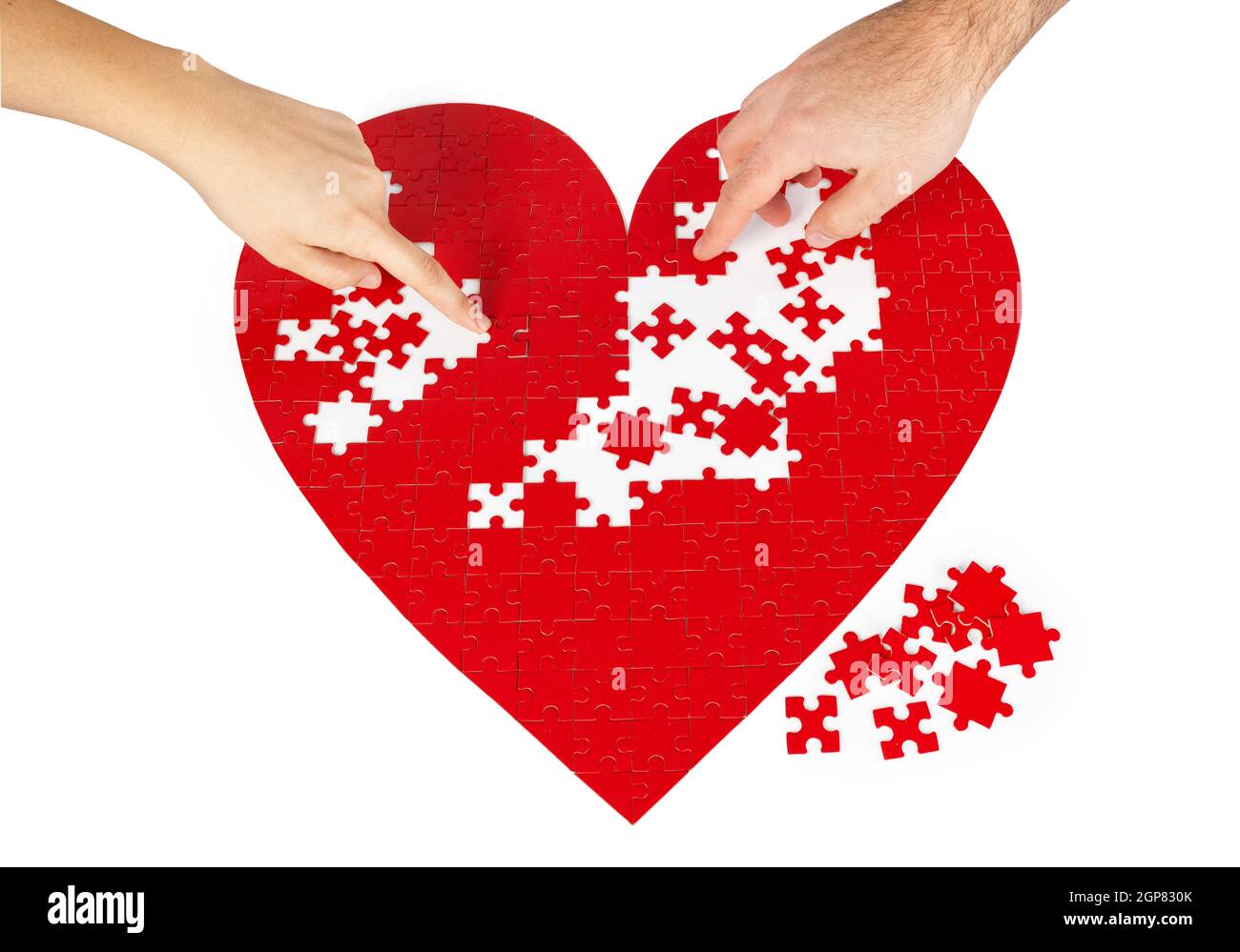 Incomplete heart puzzle hi-res stock photography and images - Alamy