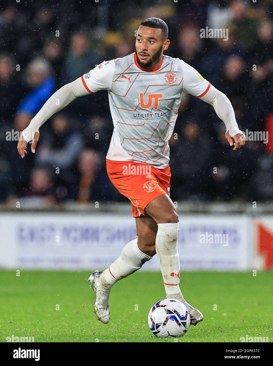 Keshi Anderson #10 of Blackpool in action during the game Stock Photo ...