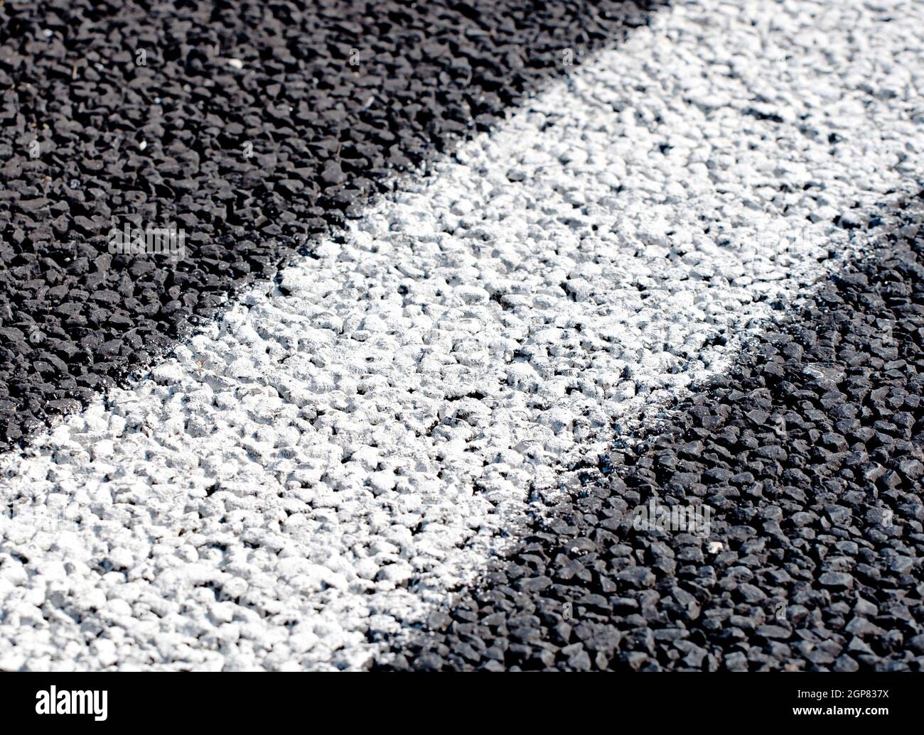 Close up of a white lines on new road hi-res stock photography and ...