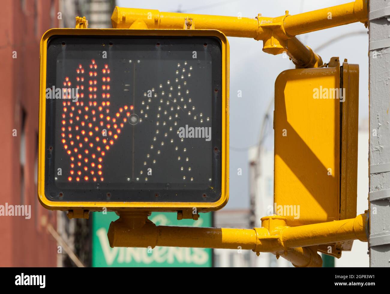 Don't walk, new york traffic light. pedestrian stop sign Stock Photo ...