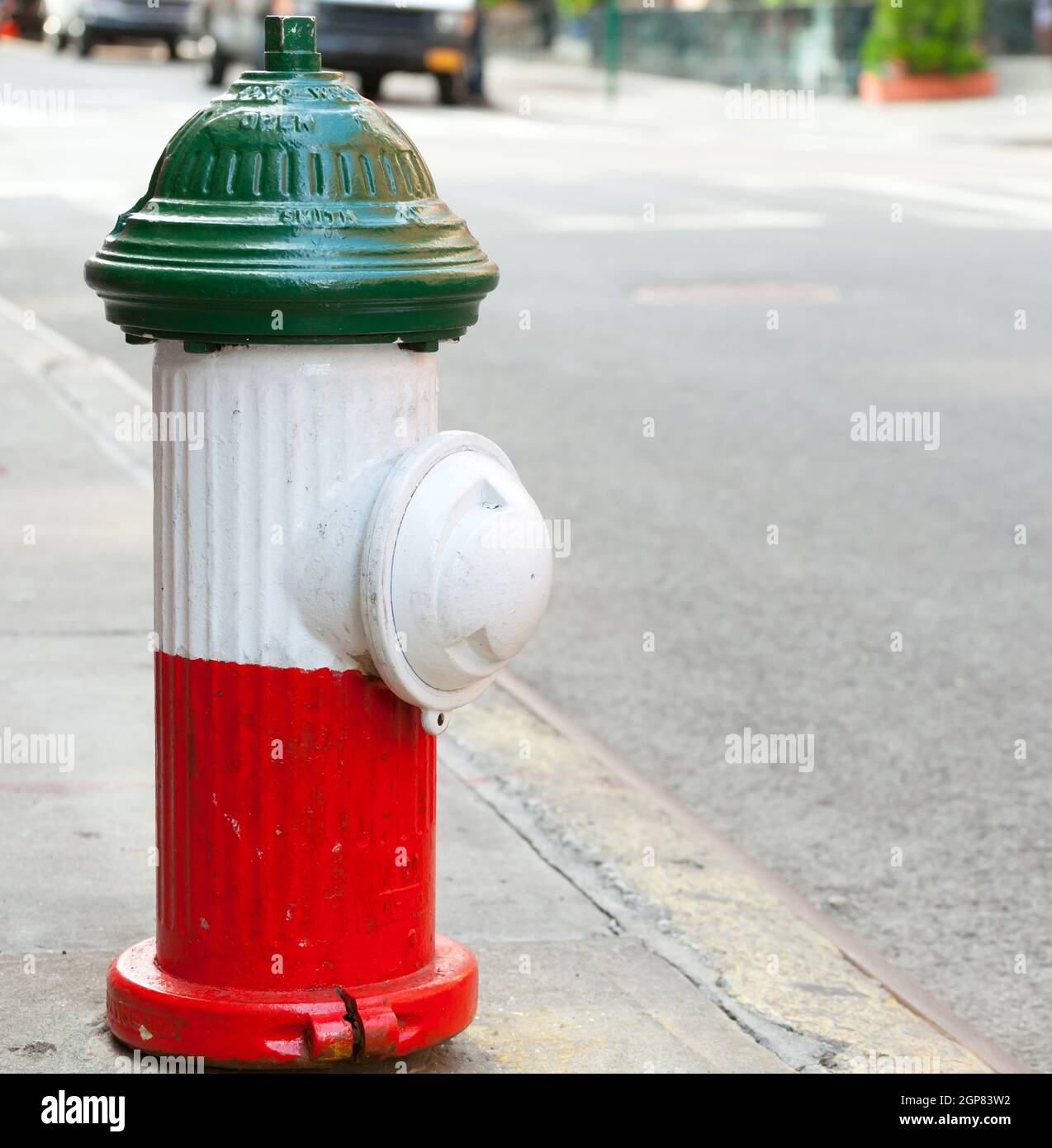Fire hydrant in Little Italy district, Manhattan, New York City Stock ...