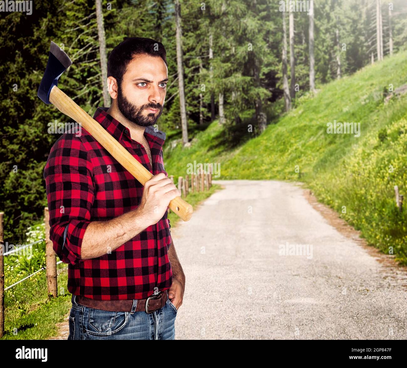 Angry lumberjack hi-res stock photography and images - Alamy
