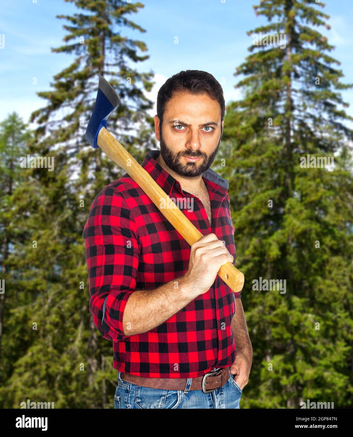 Angry lumberjack hi-res stock photography and images - Alamy