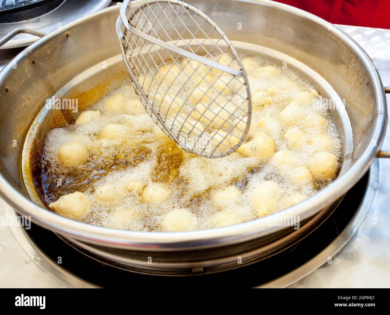 Zeppulelle traditional Neapolitan food fried and salty Stock Photo - Alamy