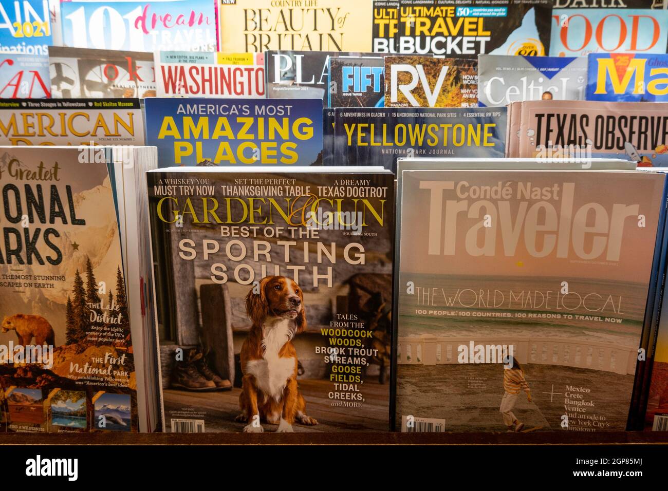 Magazine Stand Featuring Magazine Covers, NYC, US Stock Photo - Alamy